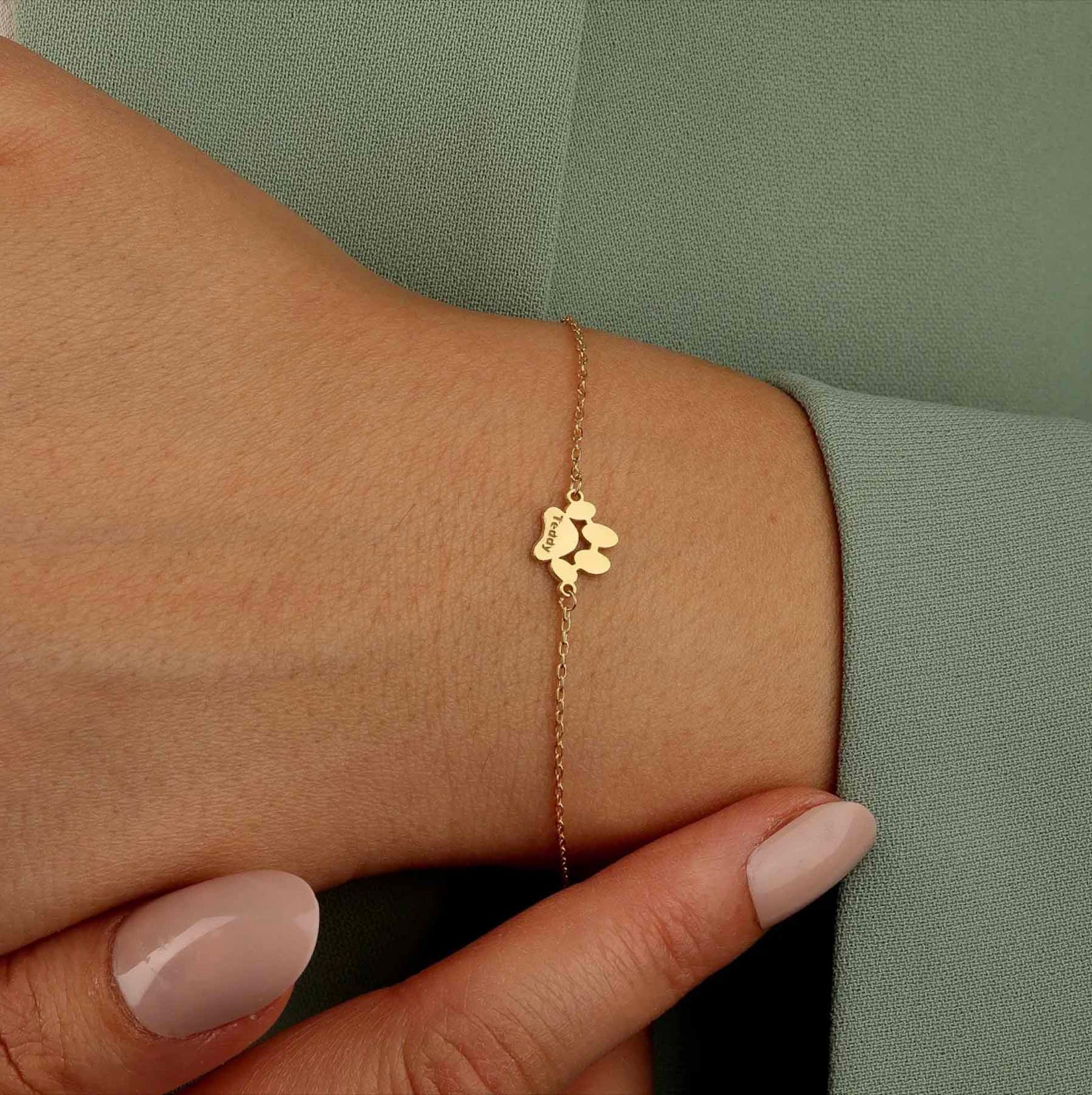 Bracelet/collier patte personnalisable – Deltee
